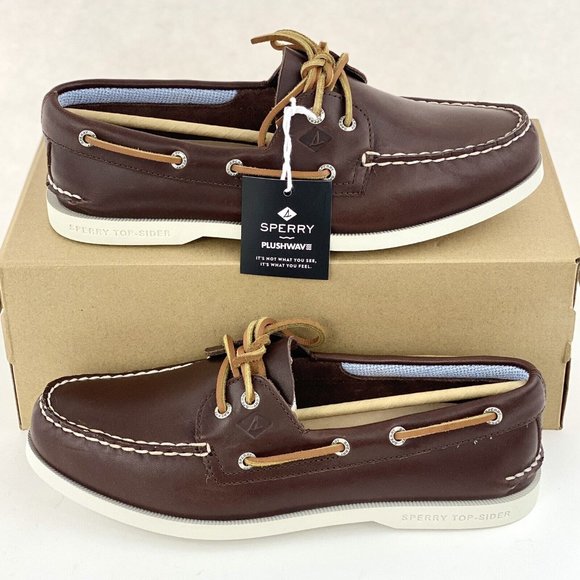 Sperry | Shoes | Sperry Plushwave Brown Mens Boat Shoe Two Eye Top ...